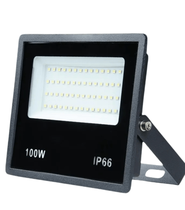 Refletor Slim Led Smd 100w - 100% real Branco Frio - Viver Com Segurança