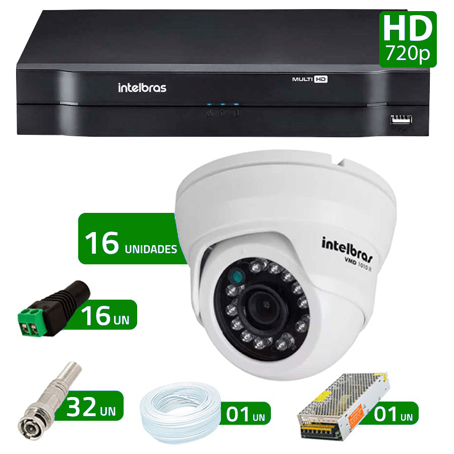 Camera Dome Intelbras Vhl 1220 D 3,6mm 20m 1080p 2mp Full HD - Viver ...